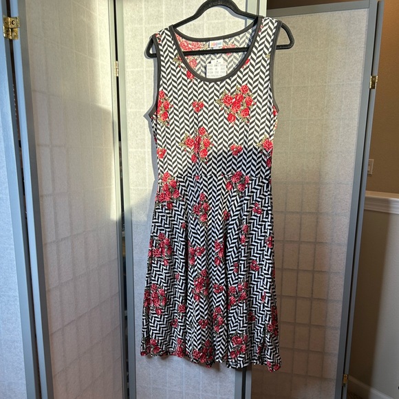 LuLaRoe | Dresses | Nwt Lularoe Nicki Sleeveless Aline Dress With Scoop ...